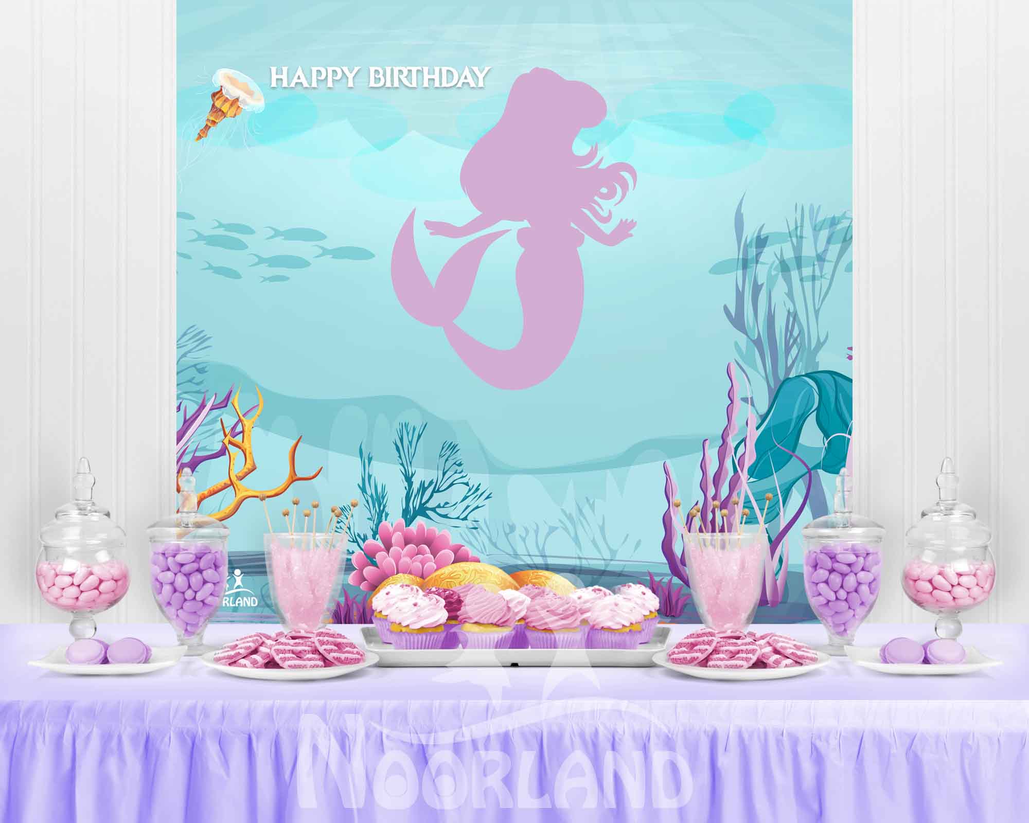 Mermaid 1- Backdrop Banner - NoorLand